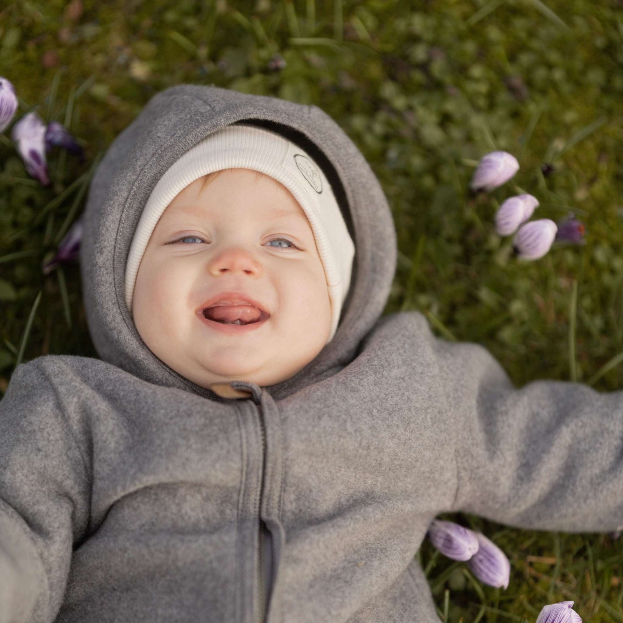 Organic Fleece Overall - Dark Grey Melange - SALE – Cosy Roots GmbH